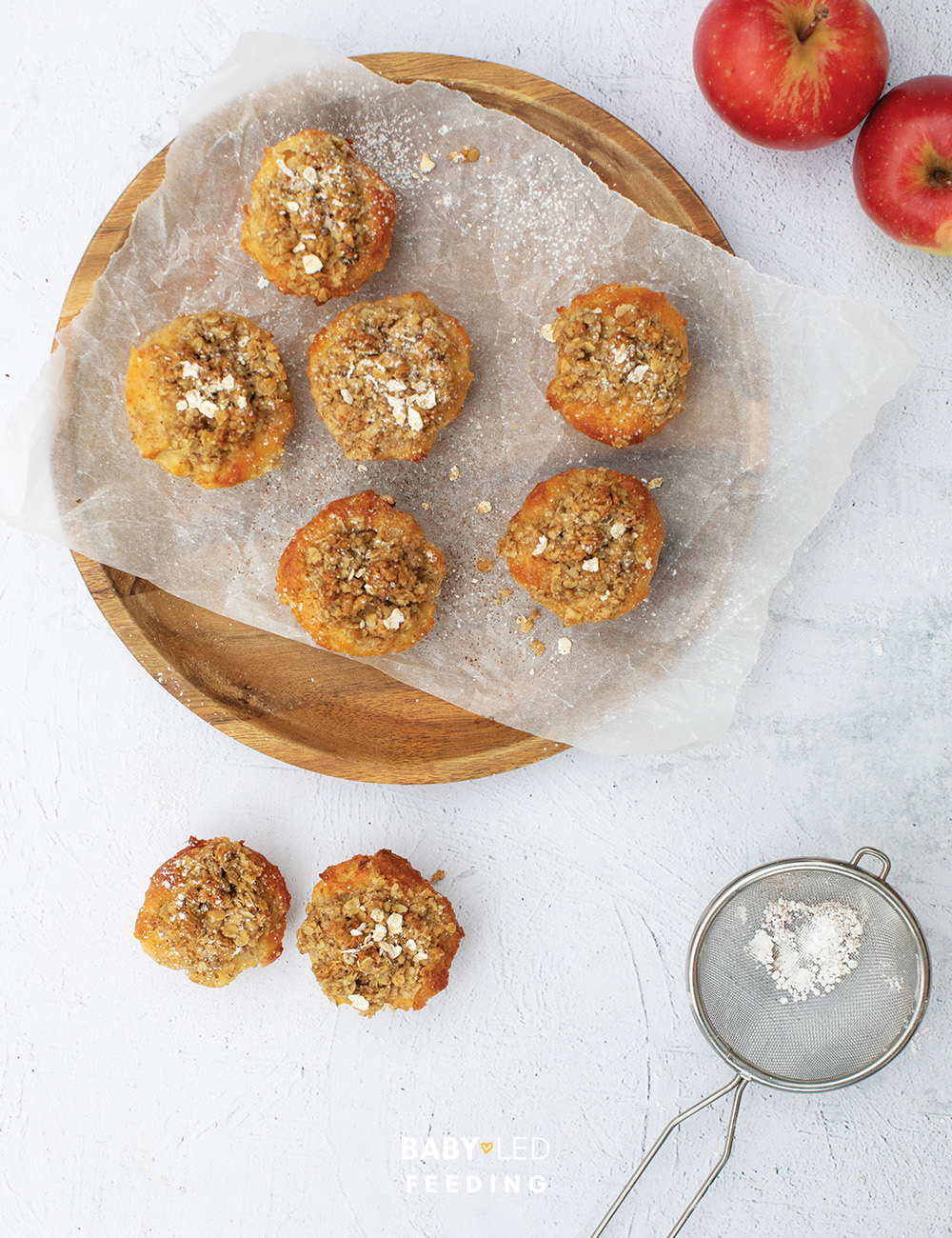 Oh So Easy and Delicious Apple Crumble Baby Led Weaning Muffins