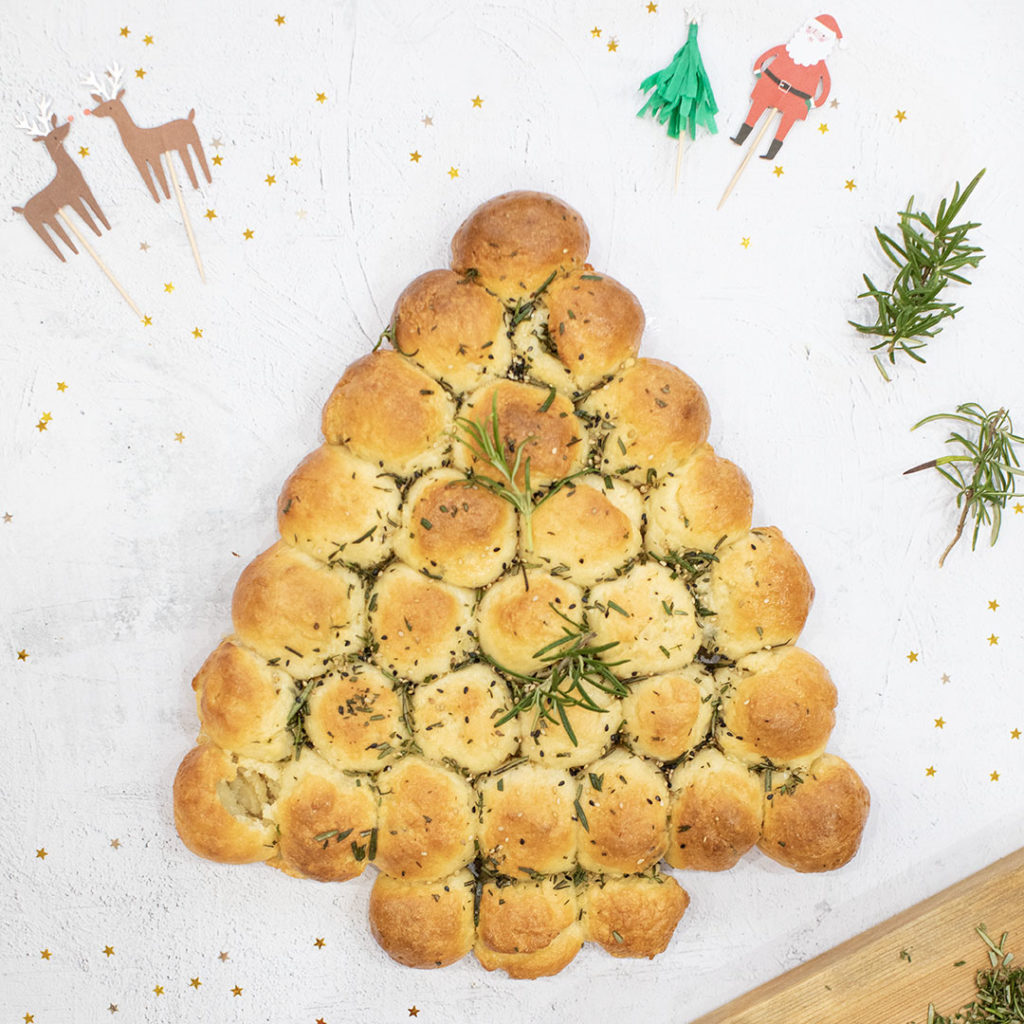 Baby Led Feeding 2 Ingredient Dough Christmas Bread Tree