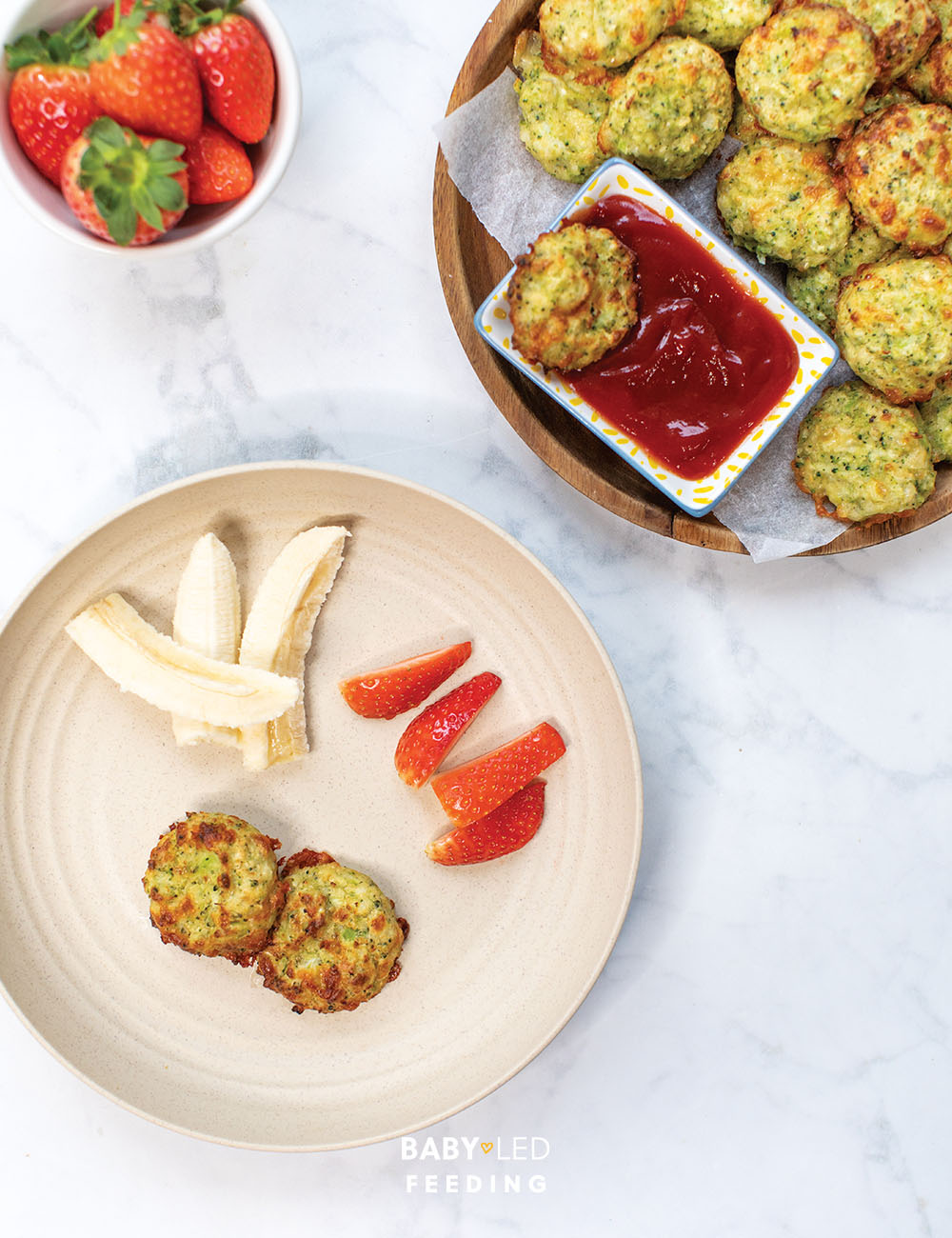 Baby Led Weaning Broccoli and Cauliflower Vegetable Nuggets 6 Months