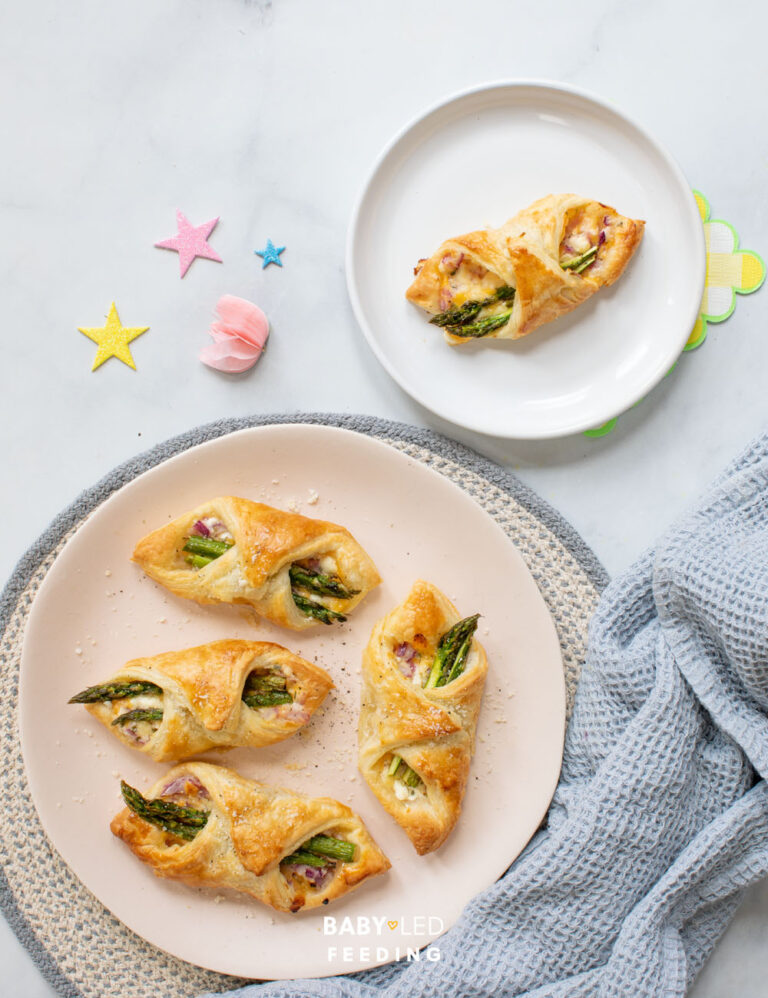 Asparagus and Cheese Pastries - Easy Finger Food for Babies