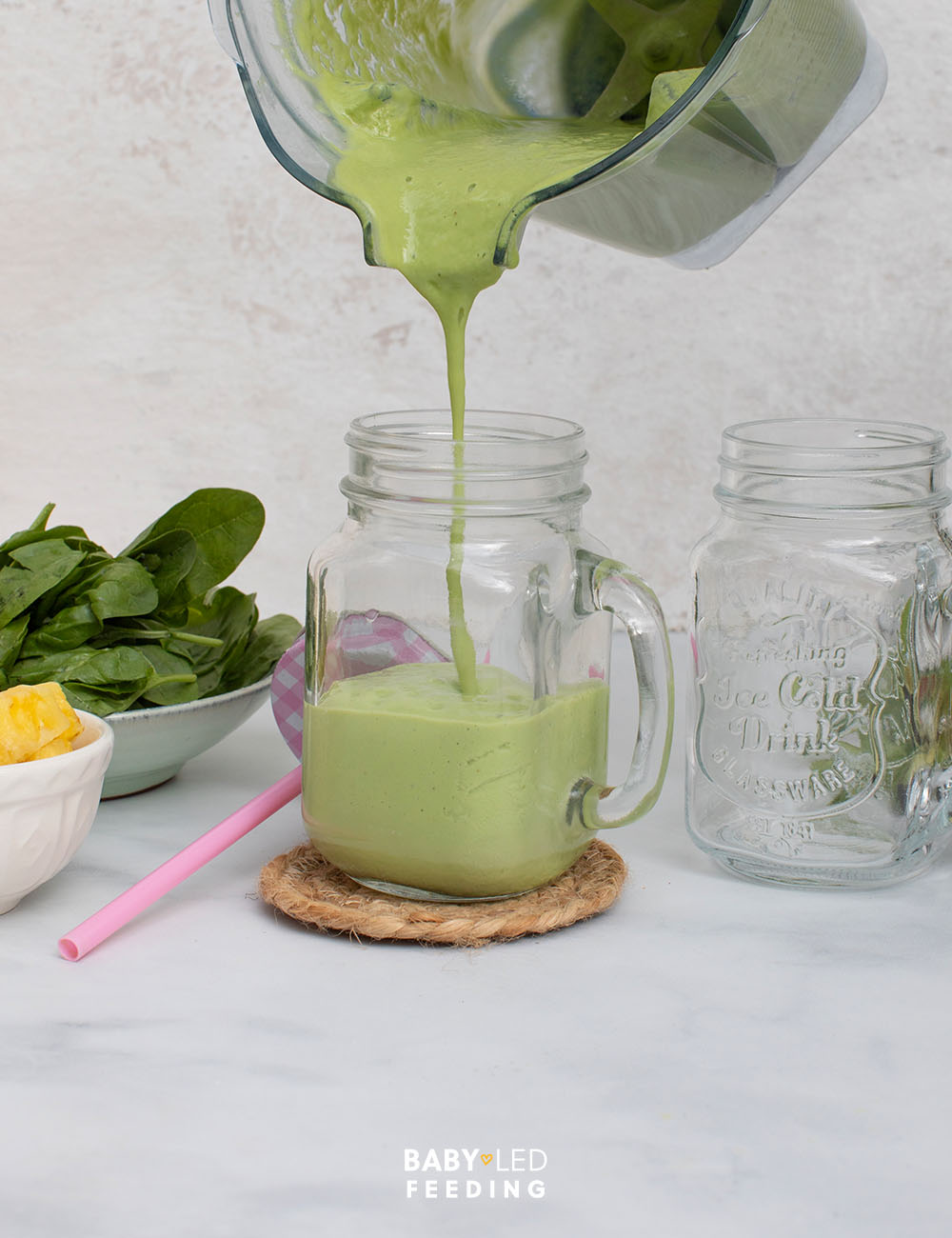 Healthy Smoothie Ideas- Mighty Green Everything Smoothie - Baby Led Feeding